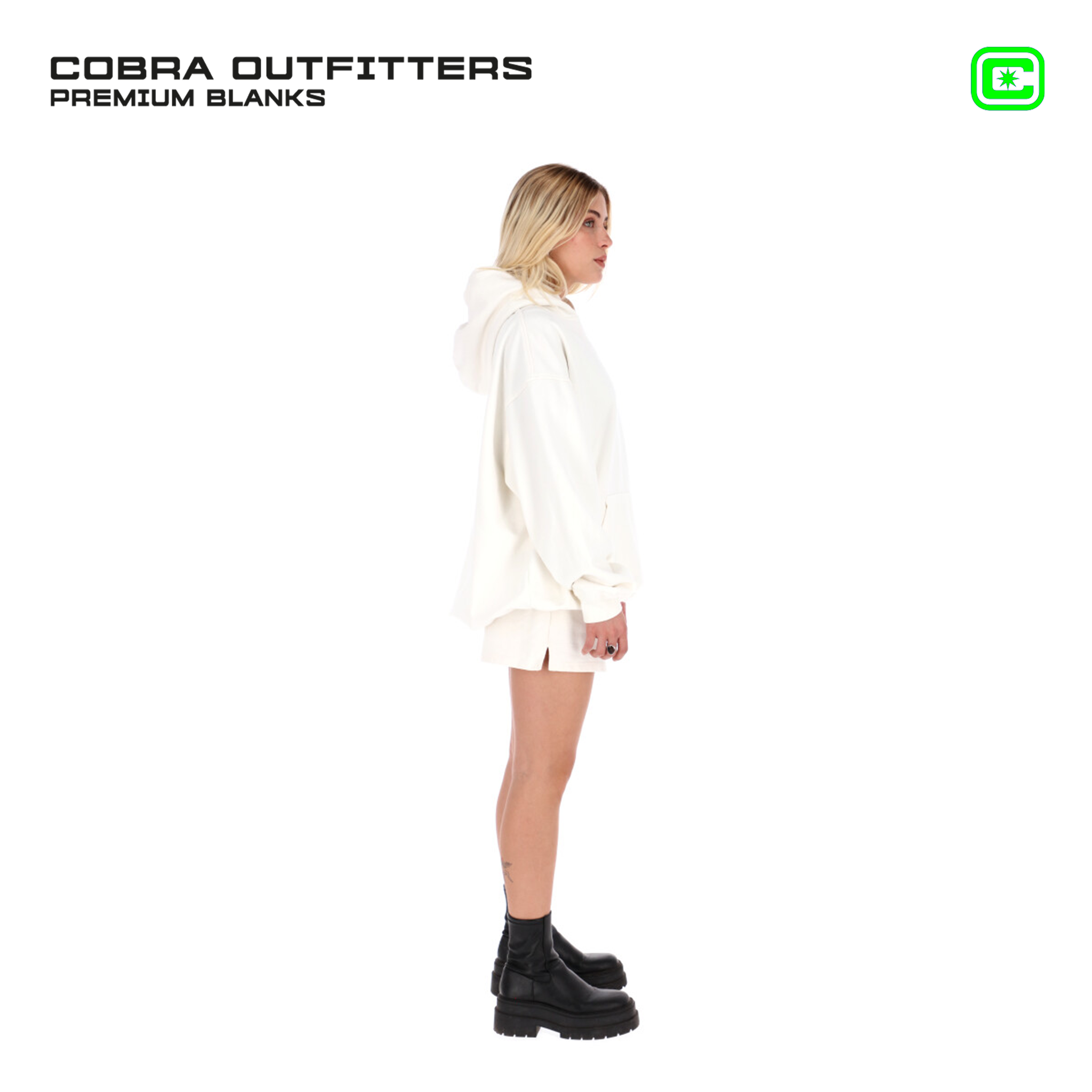 HOODIE HUESO OVERSIZED 400 GSM 100% ALGODÓN HEAVYWEIGHT COTTON – COBRA ...